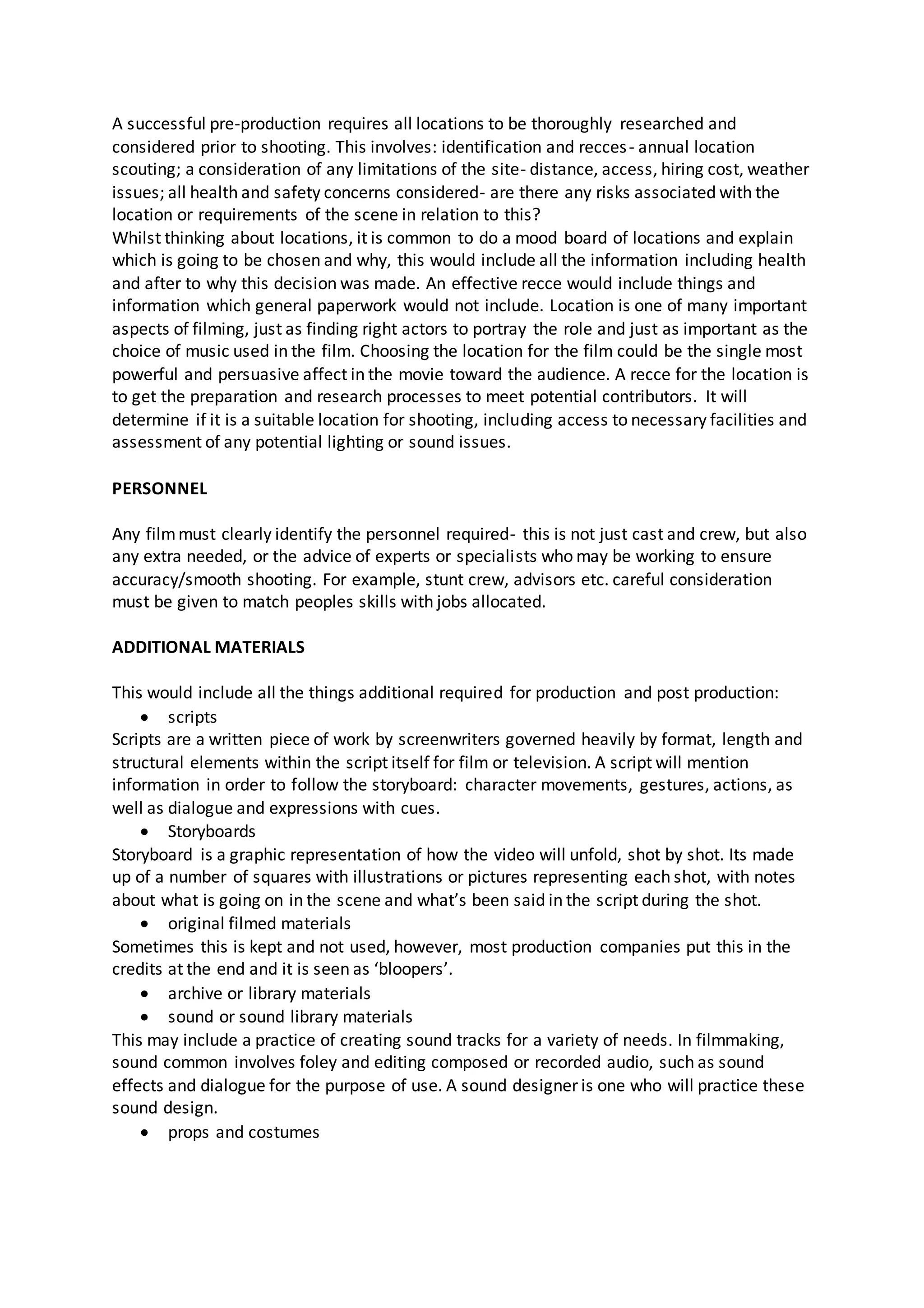 Unit 4 pre-production portfolio | DOCX