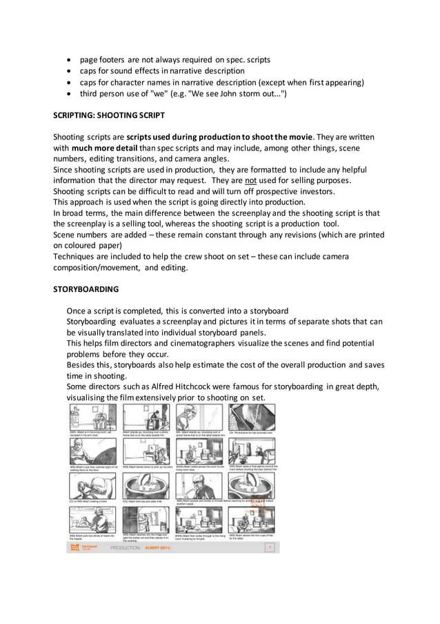Unit 4 pre-production portfolio | DOCX | Video Production | Content Production