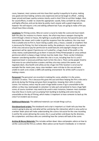 Unit 4 pre production assessent | DOCX