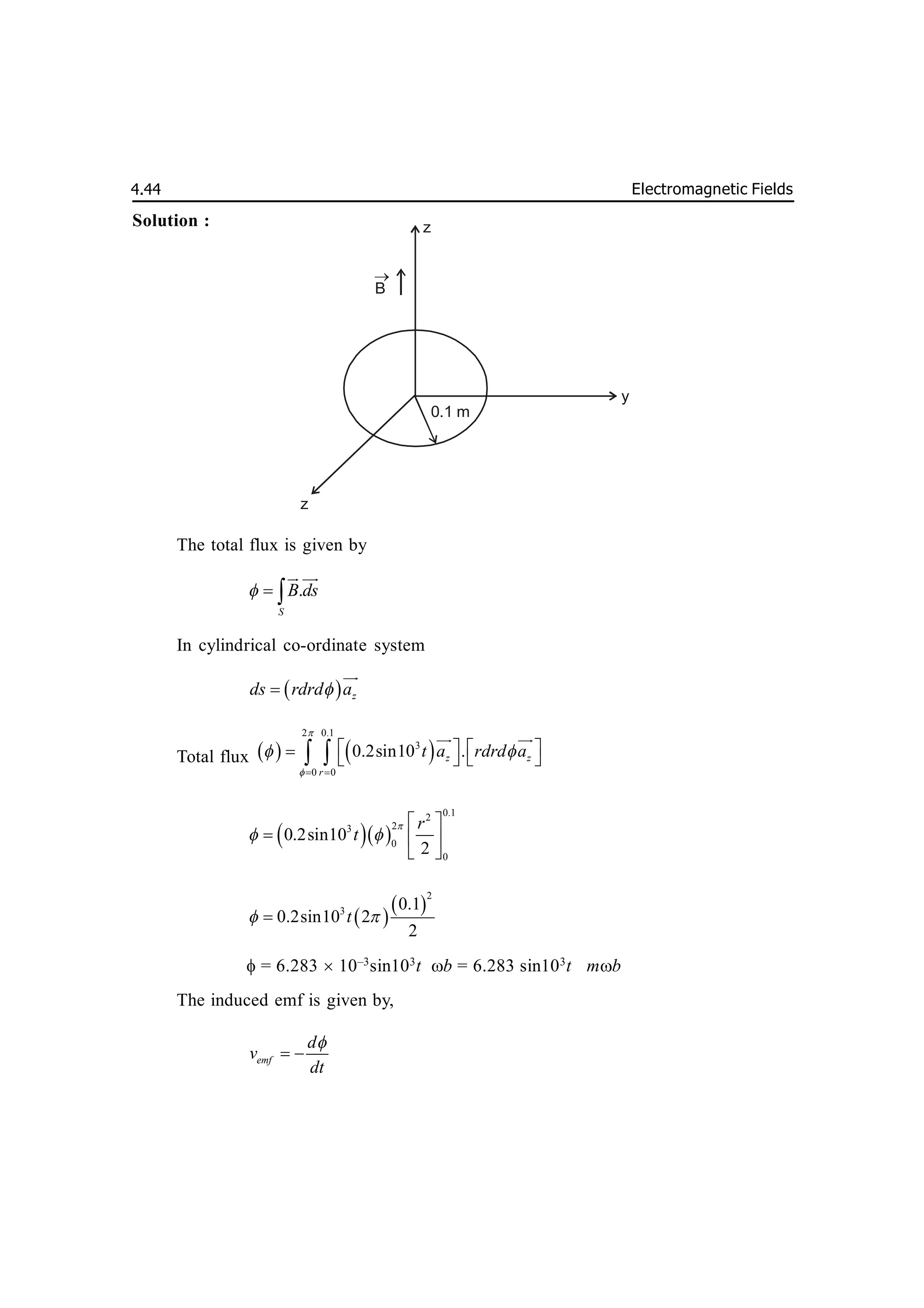Time Varying Fields And Maxwells Equations Unit4 Problems Pdf
