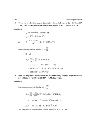 TIME-VARYING FIELDS AND MAXWELL's EQUATIONS -Unit4- problems | PDF