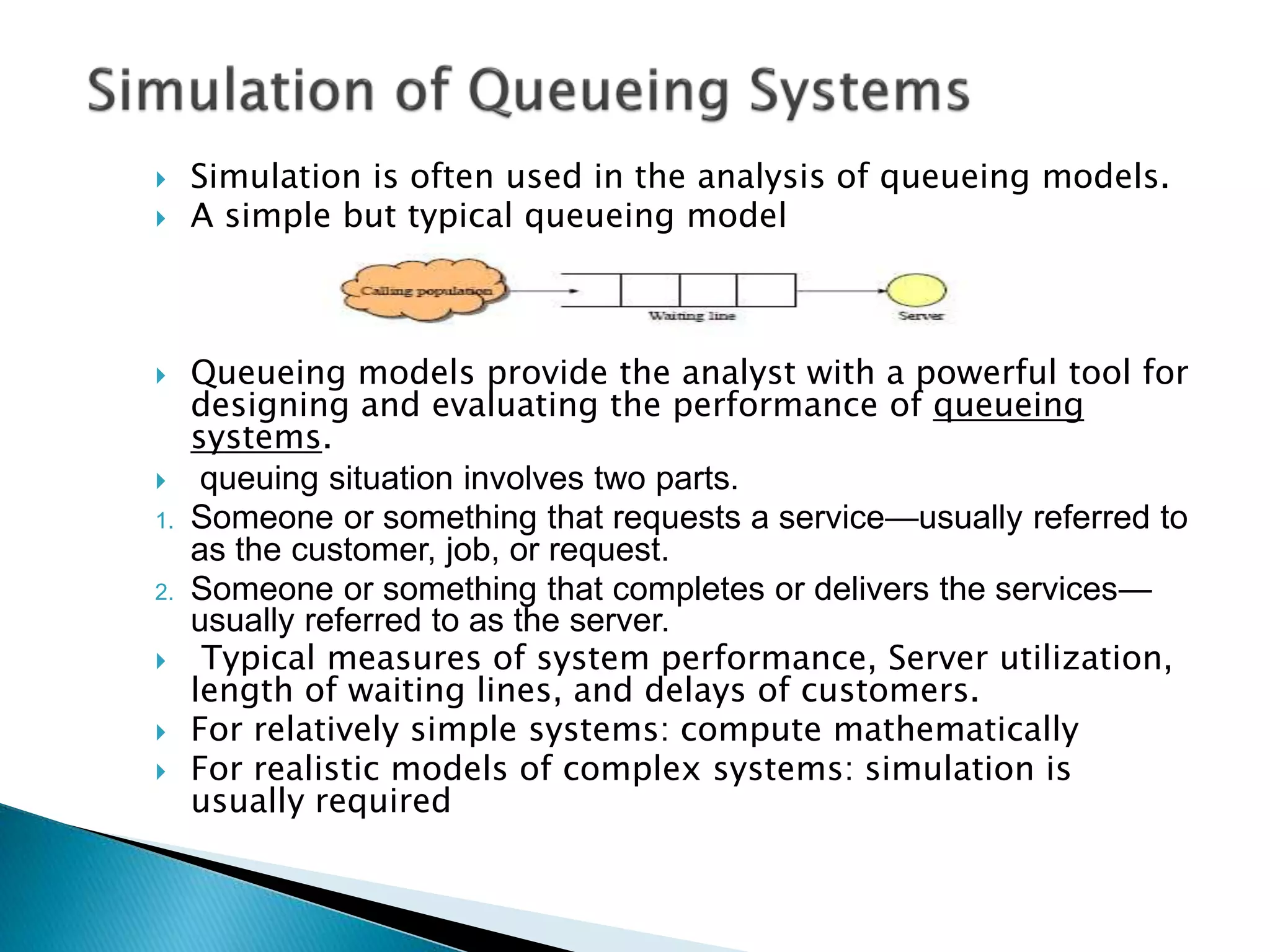 Unit 4 simulation and queing theory(m/m/1) | PPTX | Physics | Science