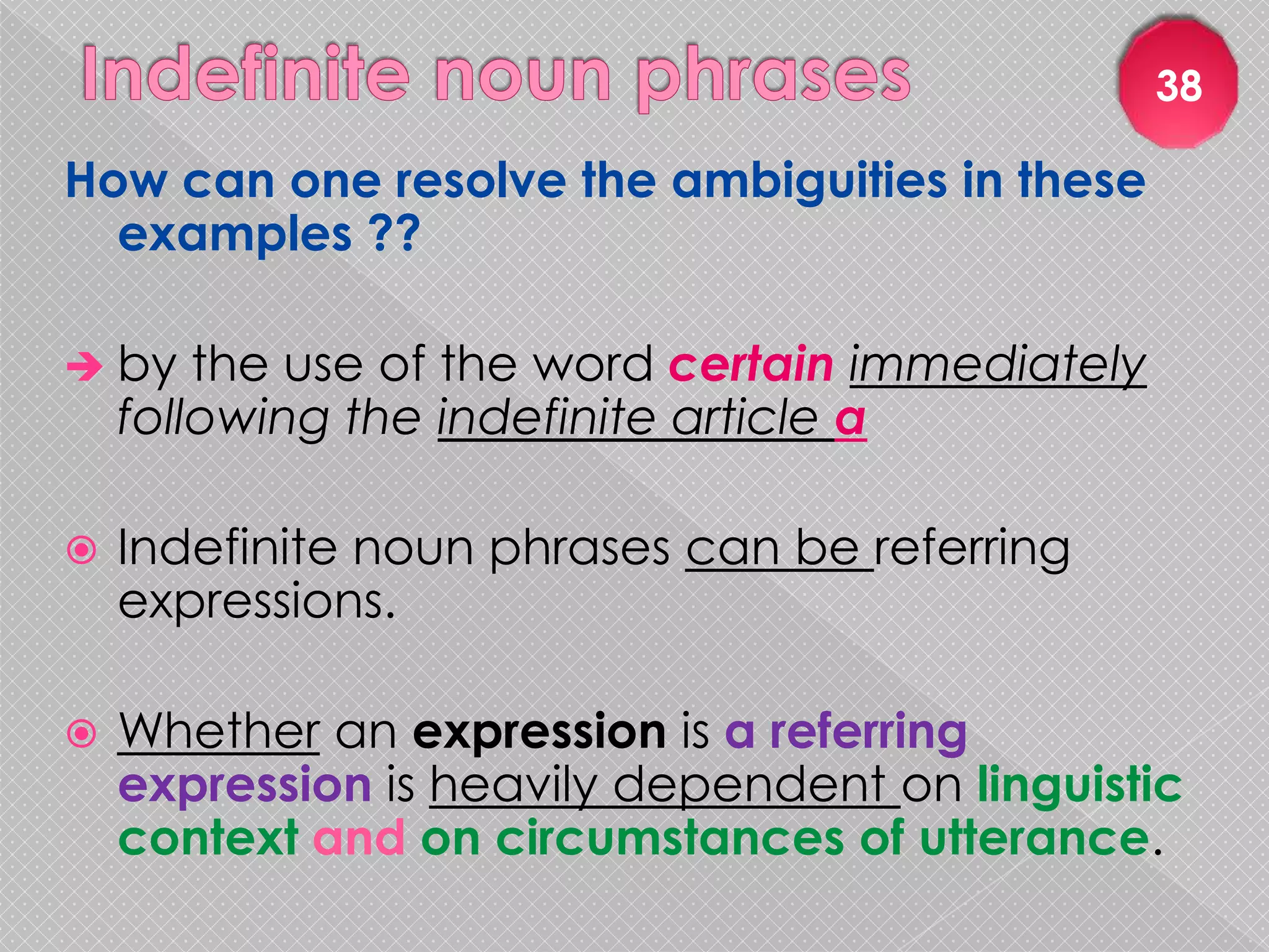 Unit 4 Referring Expressions Pptx Programming Languages Computing