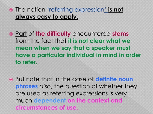 Unit 4 - Referring Expressions | PPTX | Programming Languages | Computing