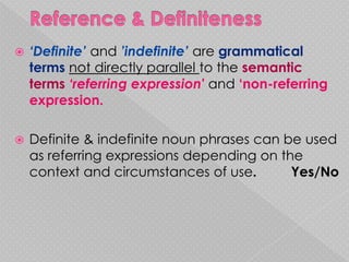 Unit 4 - Referring Expressions | PPTX