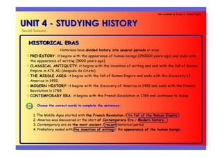 Unit 4 studying history (social science) | PDF