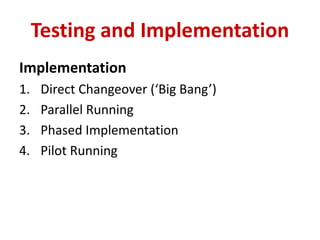 CIE AS Level Applied ICT Unit 4 - Systems Life Cycle | PPTX