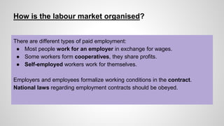 Unit 4 -The economy 3º ESO bil | PPTX