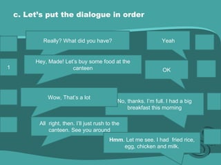 Unit 4 the food we eat | PPT