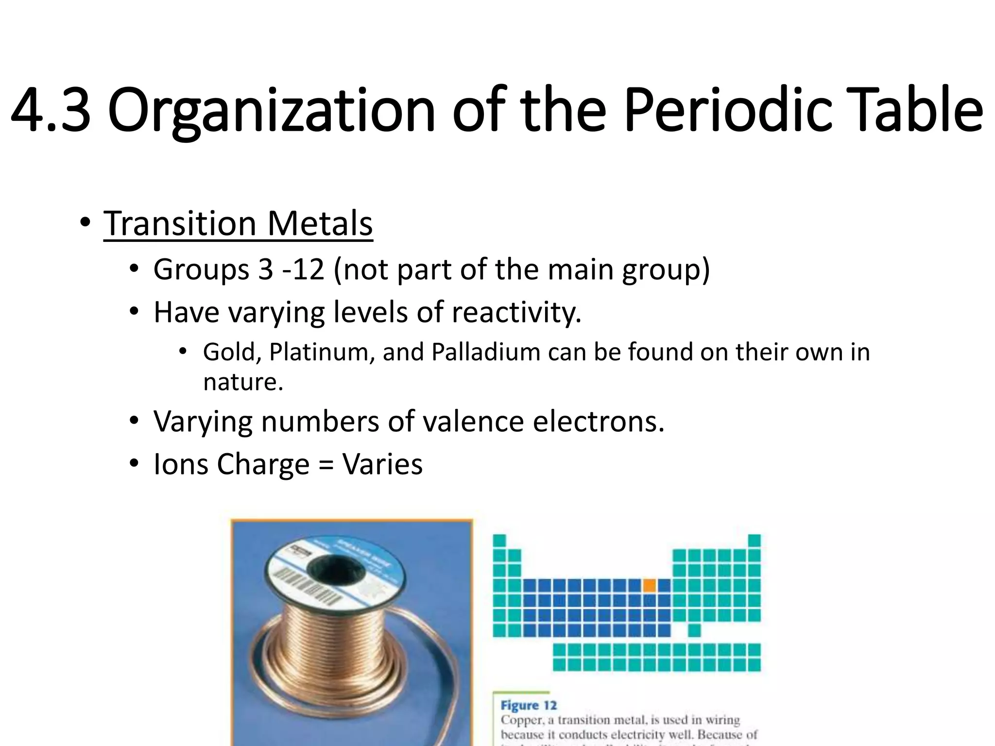 Unit 4 - The Periodic Table | PPT
