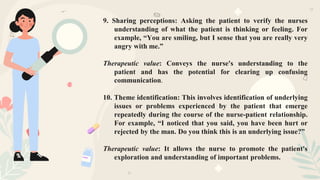 Unit 4- Therapuetic communication.pptx coomunication, process recording ...