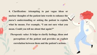 Unit 4- Therapuetic communication.pptx coomunication, process recording ...