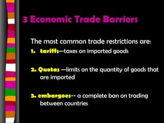 Unit 4 trade barriers | PPT