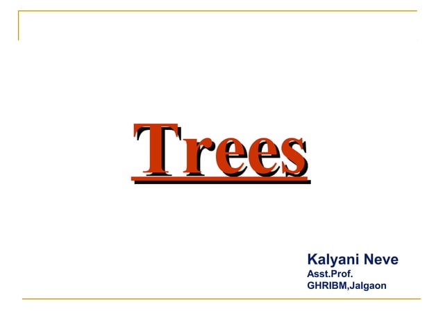 Unit 4 Tree Ppt