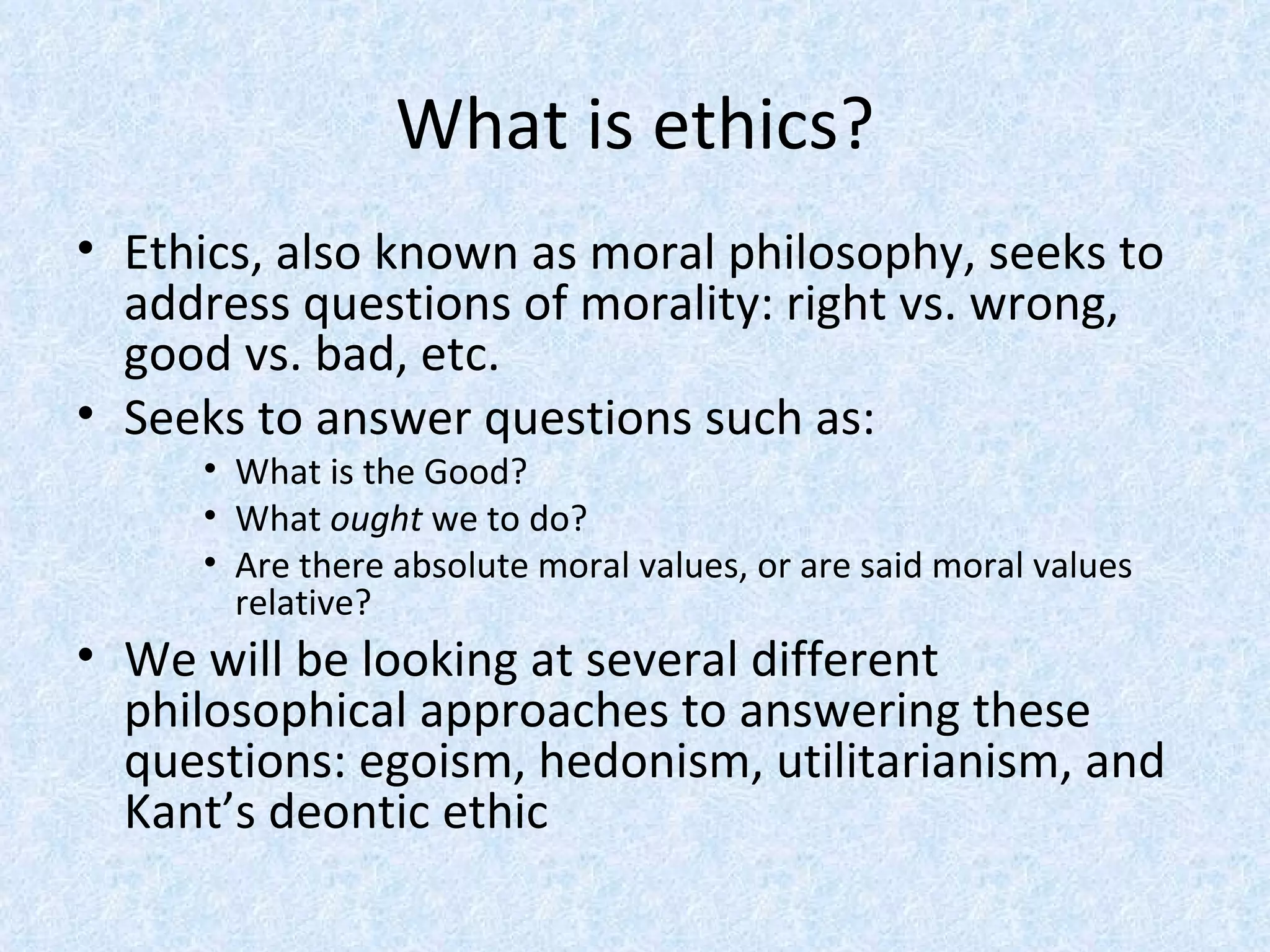 Unit 4 Utilitarian Ethics | PPT