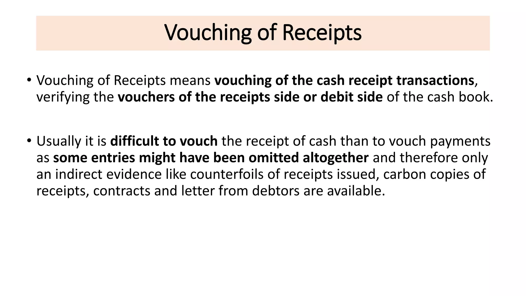 Unit 4 Vouching | PPTX