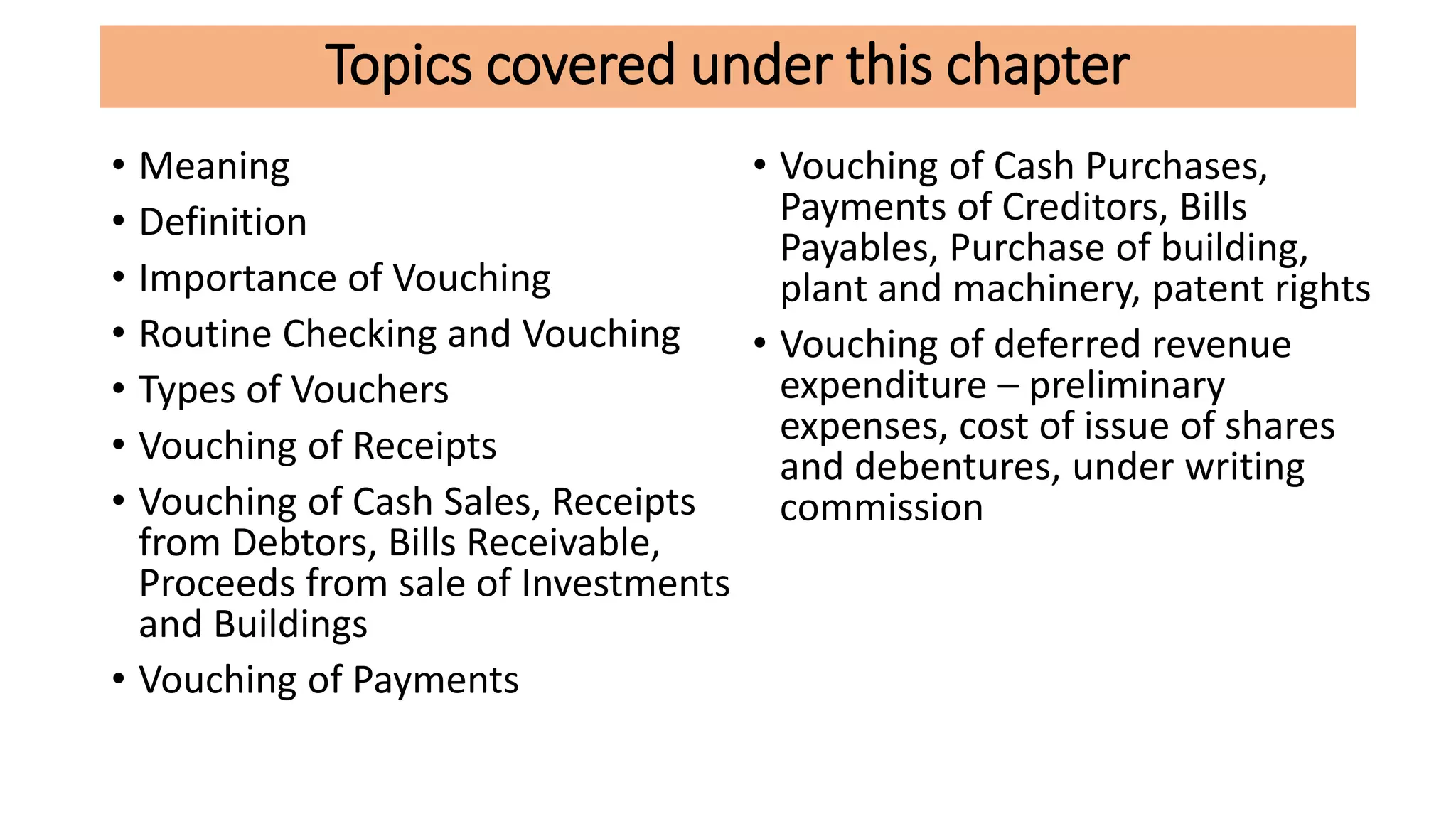 Unit 4 Vouching | PPTX