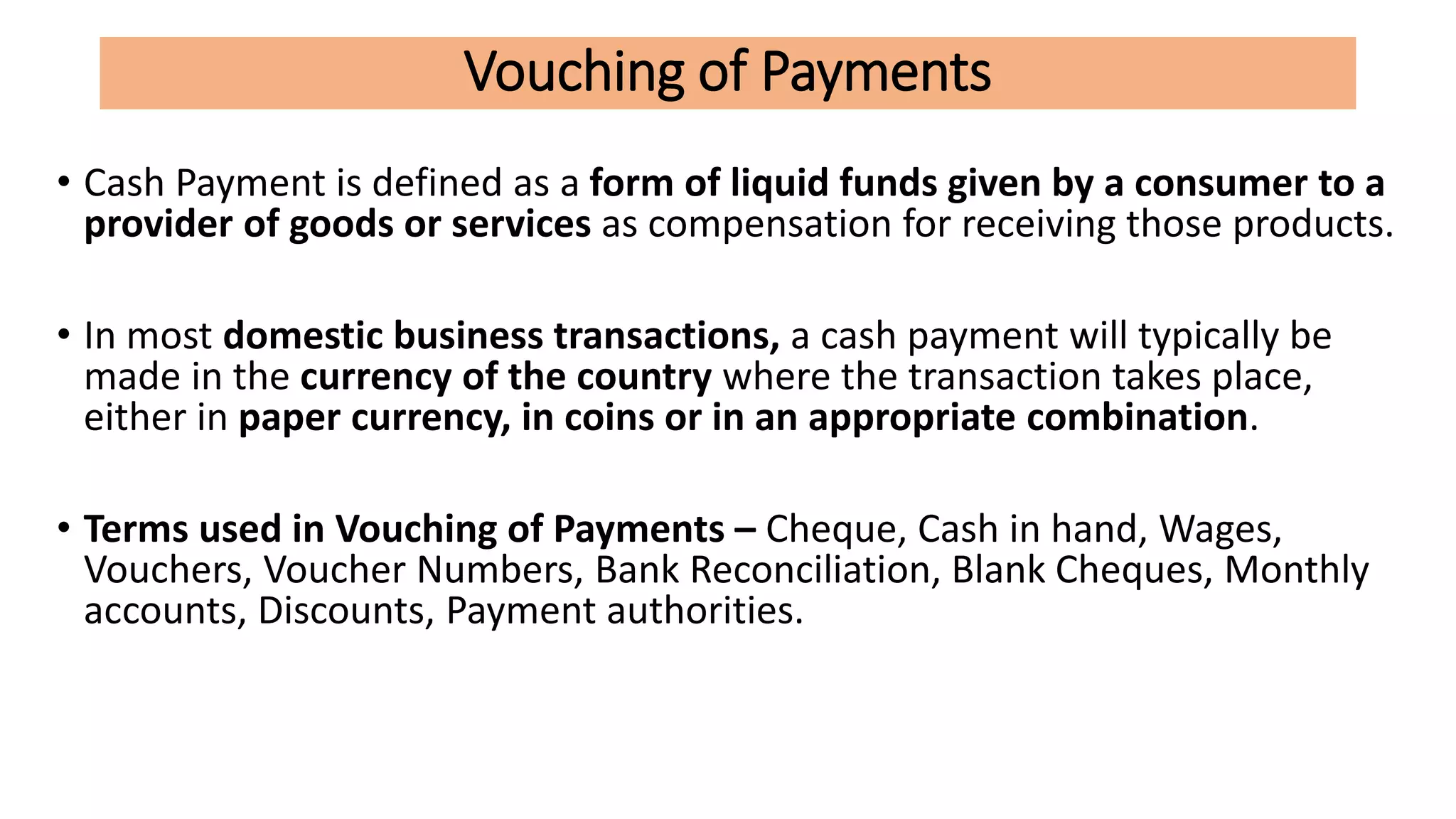 Unit 4 Vouching | PPTX