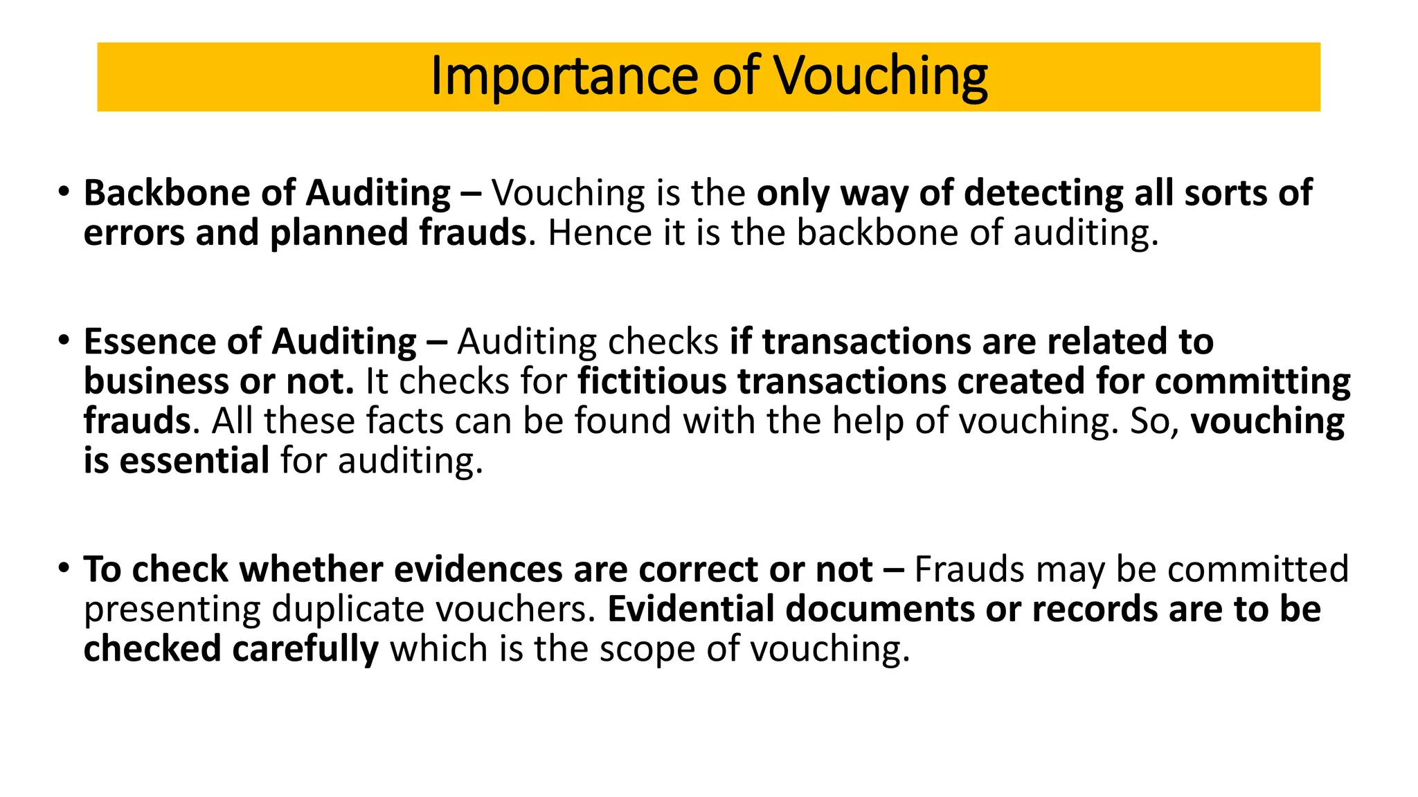 Unit 4 Vouching | PPTX