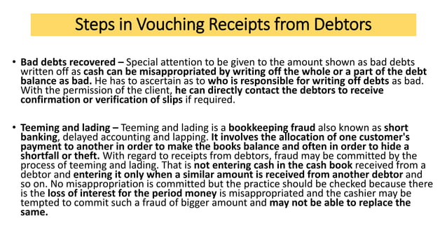 Unit 4 Vouching | PPTX