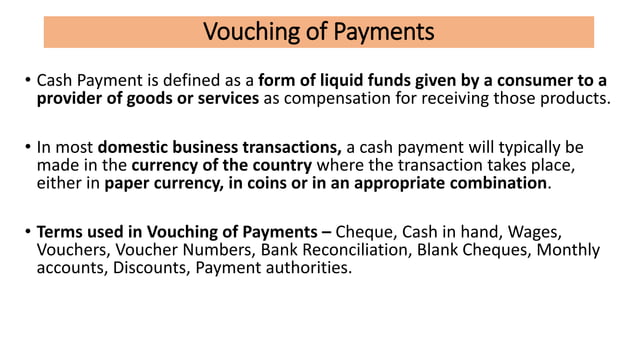 Unit 4 Vouching | PPTX