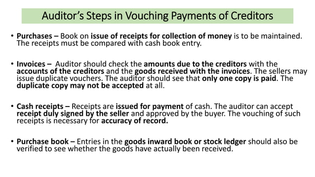 Unit 4 Vouching | PPTX