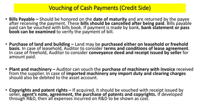 Unit 4 Vouching | PPTX