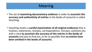 Unit 4 Vouching | PPTX
