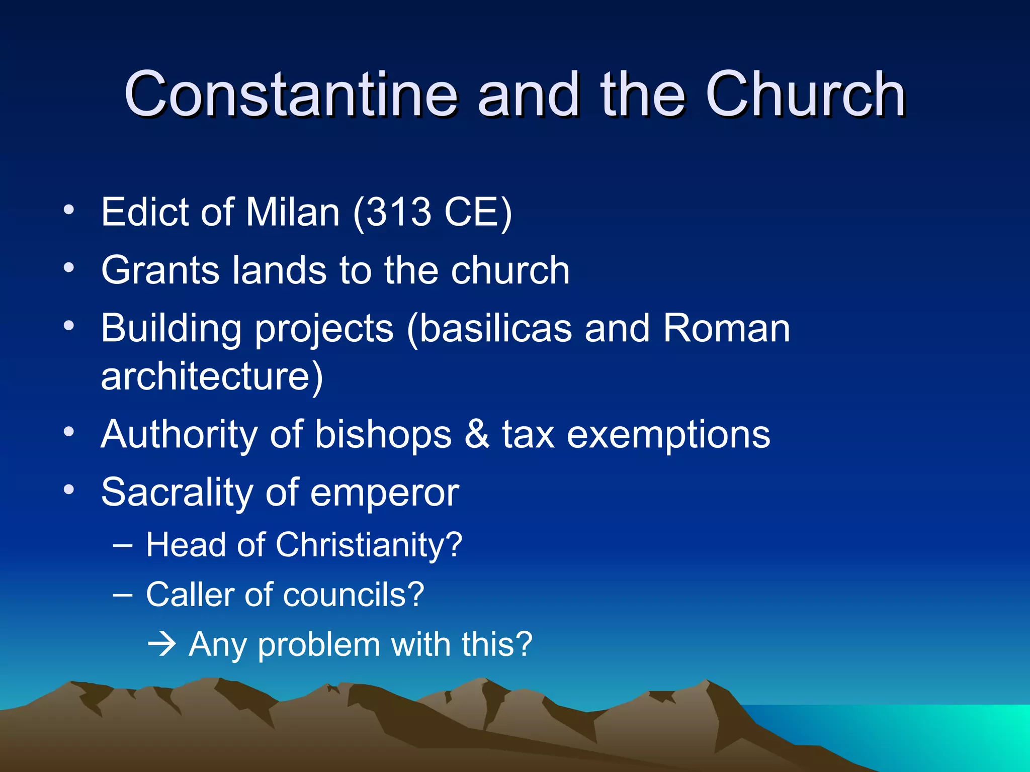 Constantine and conclusion slides | PPT