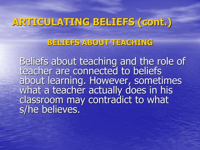 Your beliefs about Language,Learning & Teaching.ppt