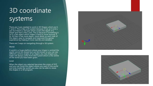 3D Modelling unit 40 learning Aim A for btec media | PPTX