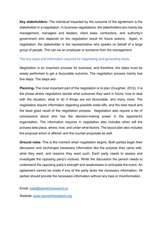 Unit 44 Pitching and Negotiation skills Assignment Sample | PDF