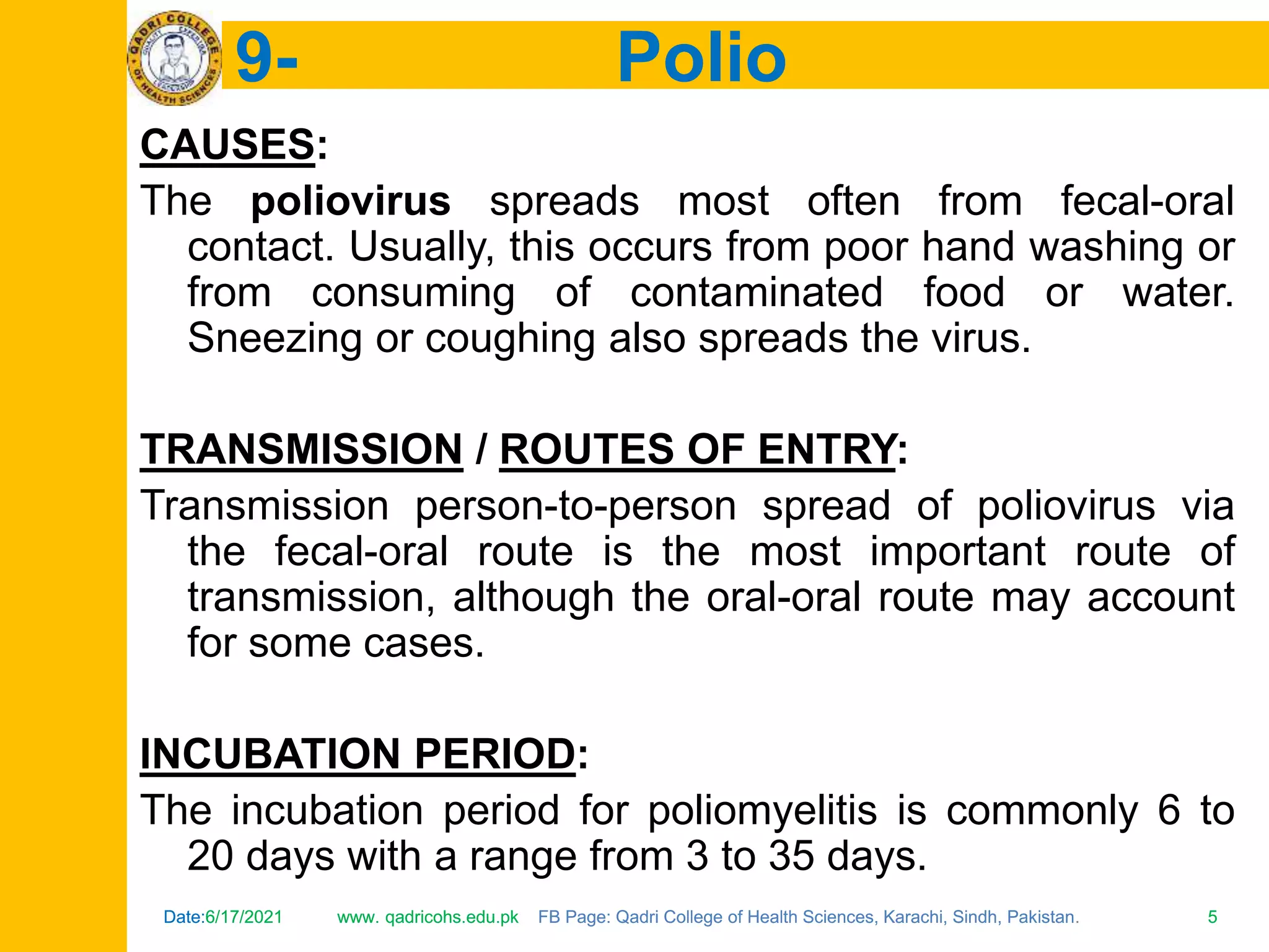 Polio and Influenza | PPTX