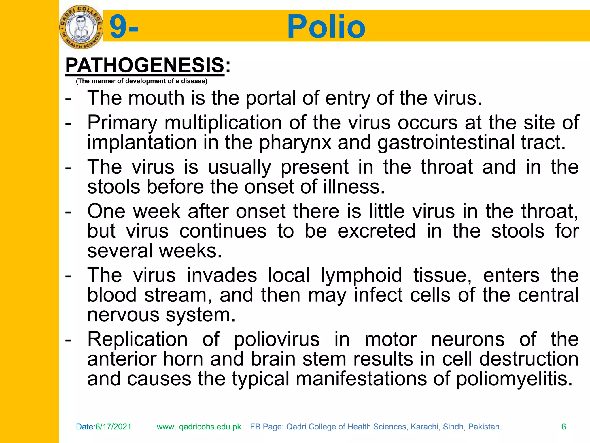 Polio and Influenza | PPTX