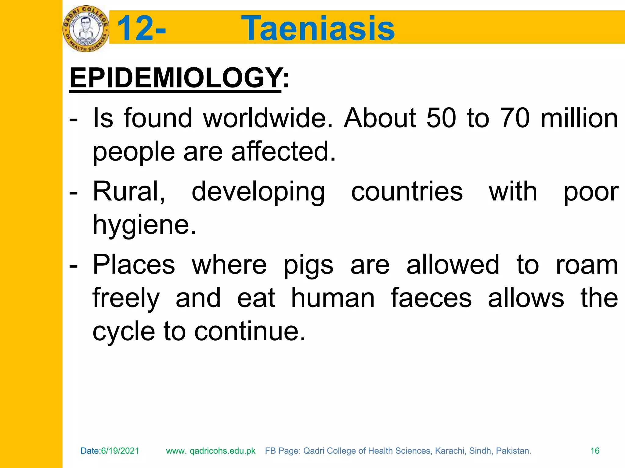 ascariasis, taeniasis,dermatomycosis | PPT | Free Download