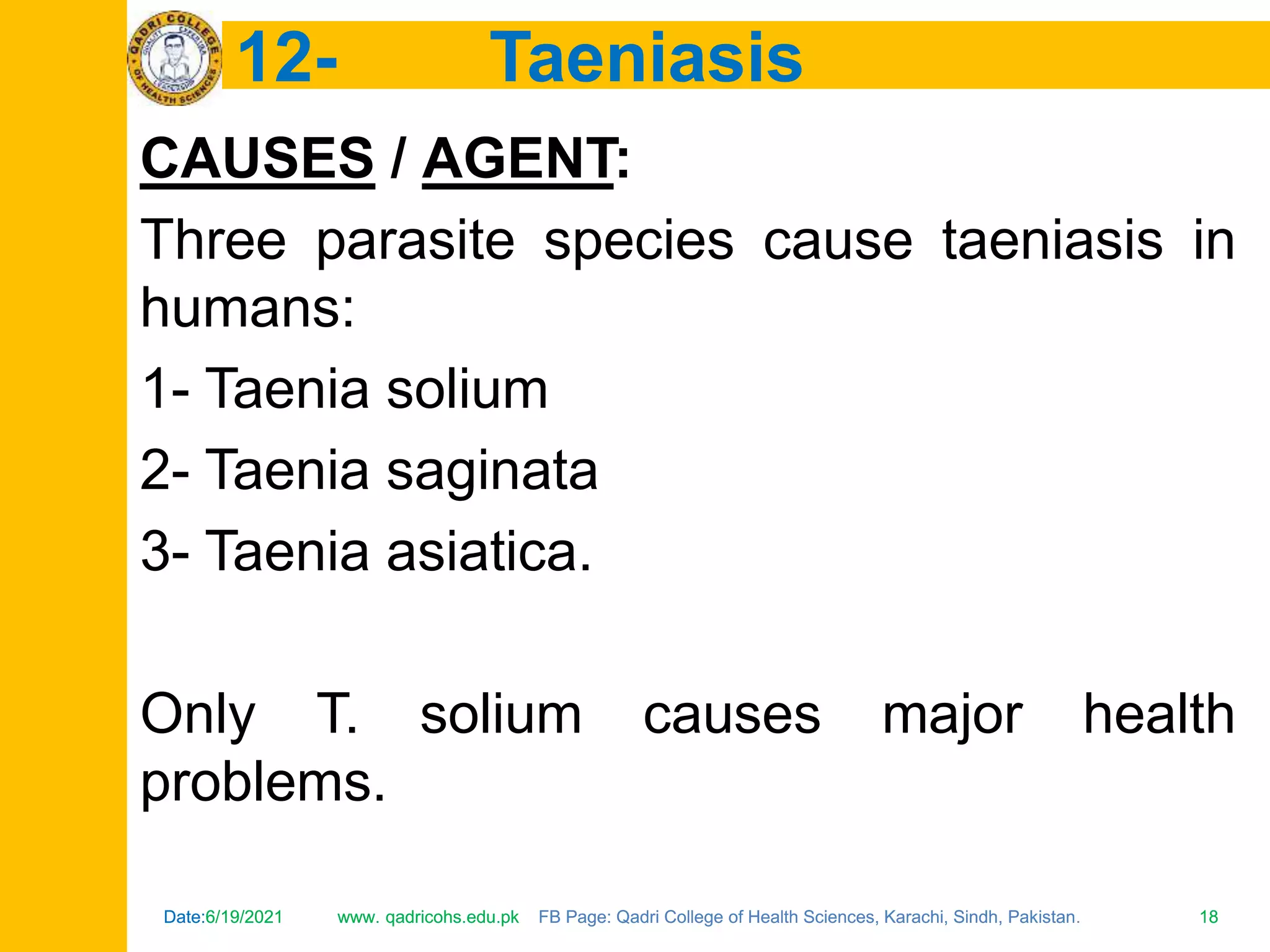 ascariasis, taeniasis,dermatomycosis | PPT | Free Download