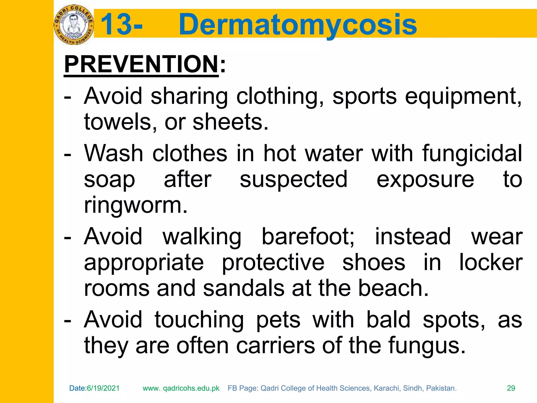 ascariasis, taeniasis,dermatomycosis | PPT