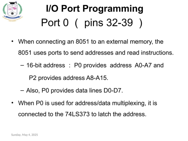 Unit_4 8051_PPT_Architecture_pin_Addressing mode.ppt