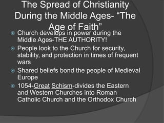 Unit 4 a middle ages in europe notes and vocab | PPTX