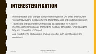 Fatty Acid Isolation (Unit 4 a) | PPTX