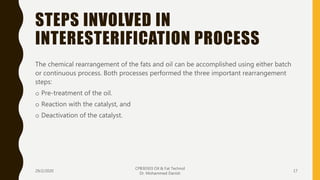Fatty Acid Isolation (Unit 4 a) | PPTX