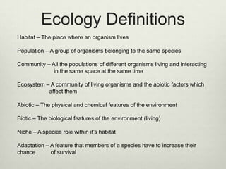 Unit 4 A2 Biology Notes AQA | PPTX
