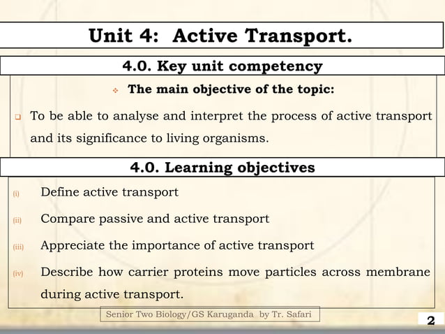 Unit 4 Active transport.pdf | Physics | Science
