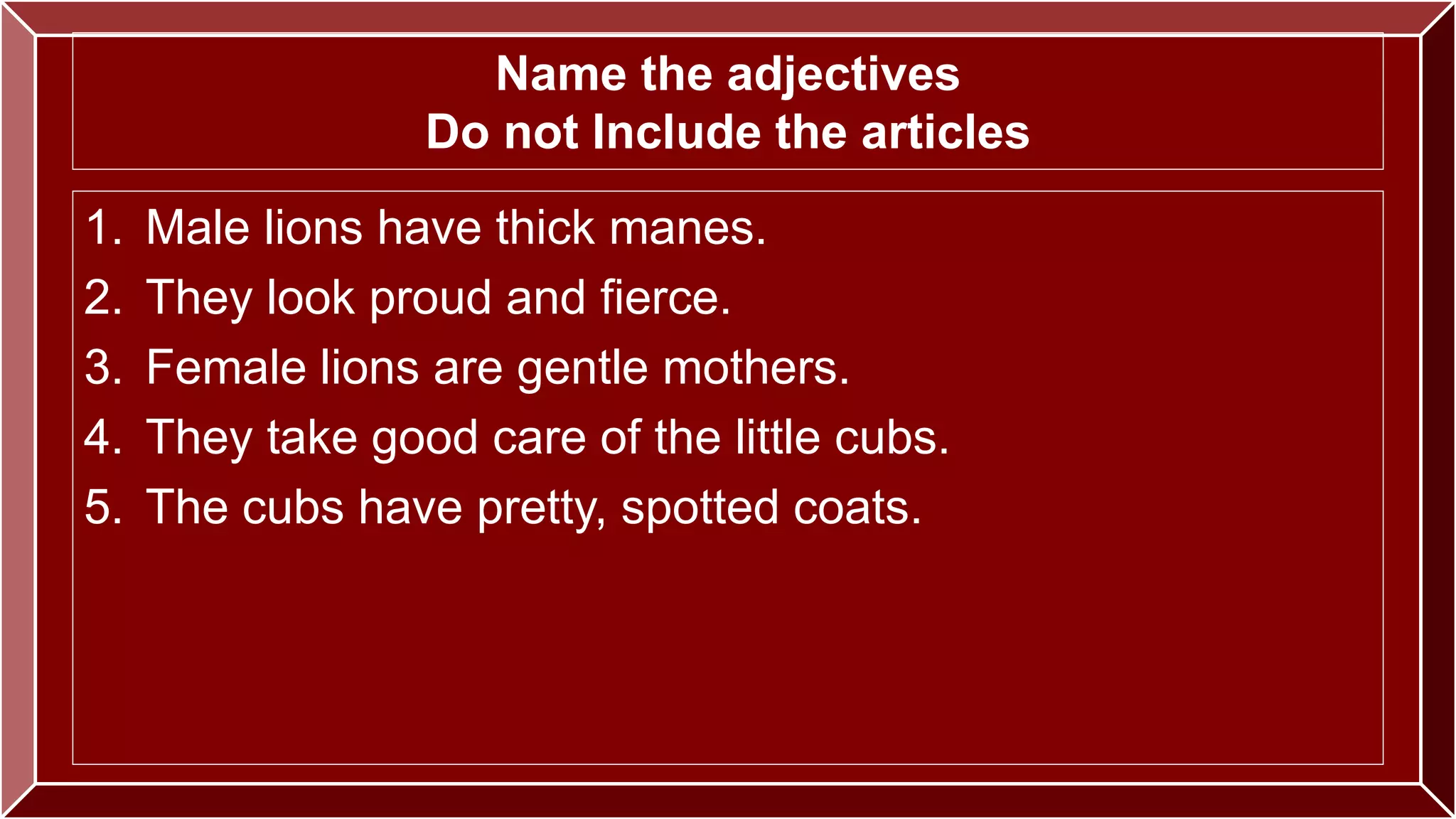 Unit 4 Adjectives Extra Practice | PPTX
