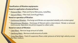 Objectives, applications & Theories in FILTRATION | PPTX | Chemistry ...