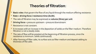 Objectives, applications & Theories in FILTRATION | PPTX | Chemistry ...