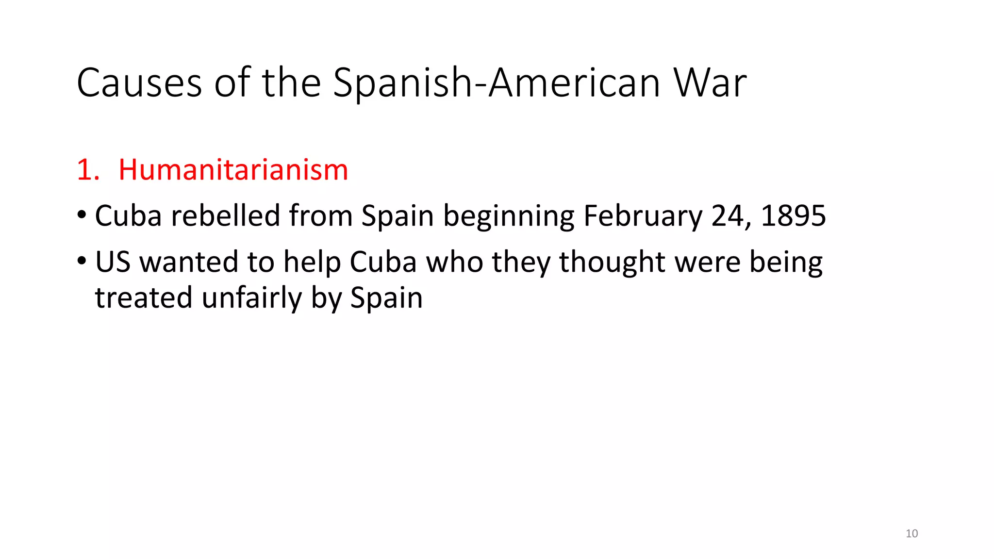 (Unit 4A) Imperialism and Spanish-American War | PPT