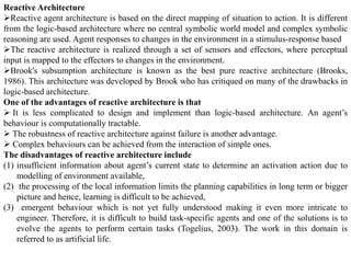 Architecture for Intelligent Agents Logic-Based Architecture Logic ...