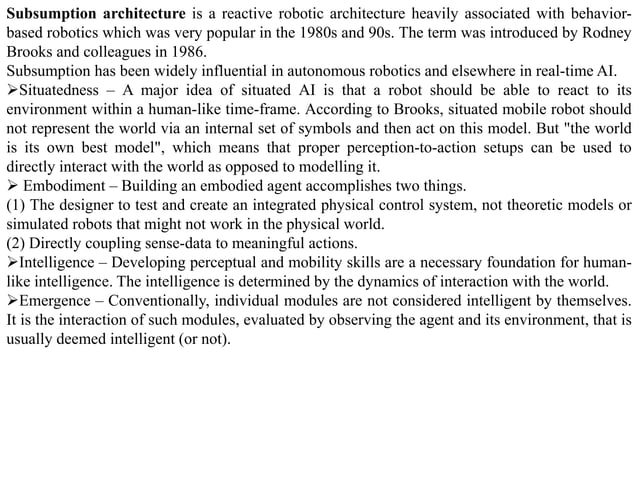 Architecture For Intelligent Agents Logic Based Architecture Logic Based Architecture Also Known