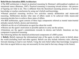 Architecture for Intelligent Agents Logic-Based Architecture Logic ...